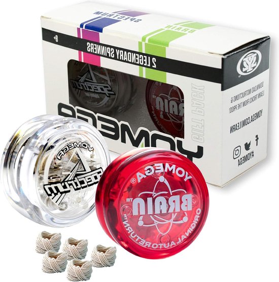 2 Legendary Spinners - Light up Fireball Transaxle YoYo with LED Lights ...