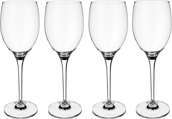 Witte wijnglas 4 stuks 125 ml kristalglas doorzichtig - Maxima | bol