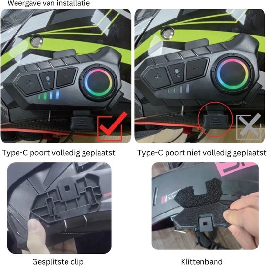 Intercom Motor Helm - Motor Communicatie Handsfree - Motorhelm Headset ...