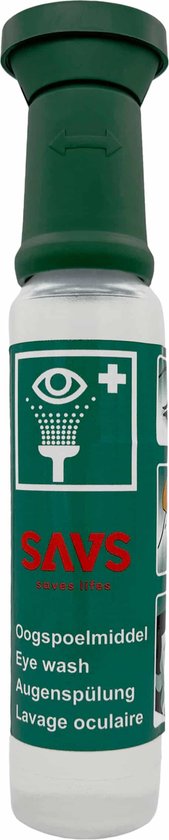 SAVS Oogspoelfles - Oogdouche - 250 ML - NaCl 0,9% | bol