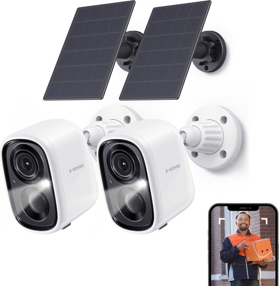 X-Sense SSC0A Slimme Beveiligingscamera met Nachtzicht - 2 Stuks - Buiten Camera... | bol