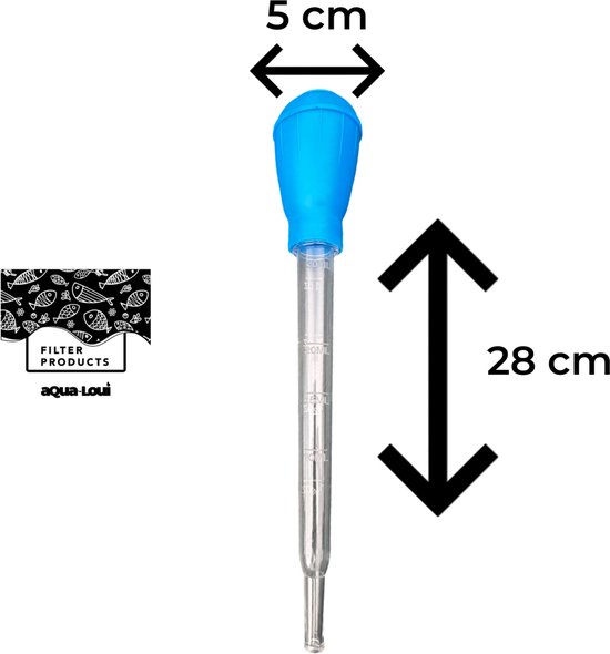 Aqua-Loui® - Pipet - Pipet met Rubberen Knijpbal - 30ml - Pipet met ...