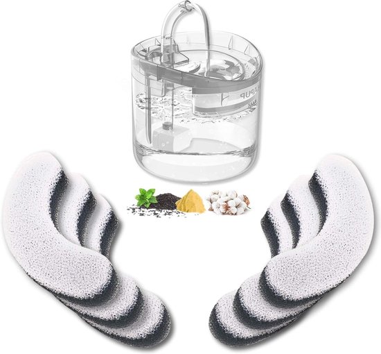 Waterfontein - Triple Action Kattenfontein Filters - Drinkfontein ...