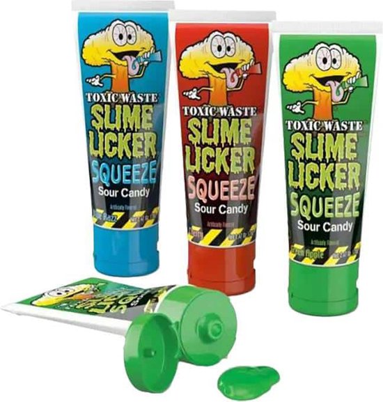 Toxic Waste Slime Licker Squeeze Sour Candy (12 x 70g) | bol