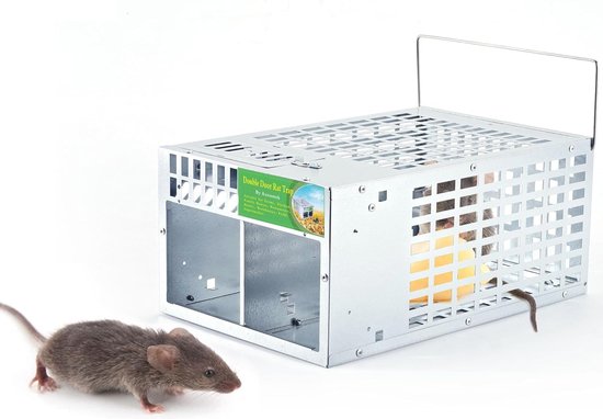 Duurtop voor muizen met dubbele deur - Effectieve en Veilige Dierenval ...