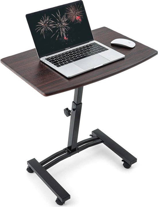 Ergonomische Laptoptafel Op Wielen - Hoogte Verstelbare Mobiele Laptop ...