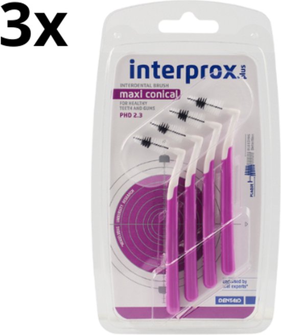 Interprox Plus Ragers Maxi Conical Paars PHD 2.3 – 3 x 4 stuks ...