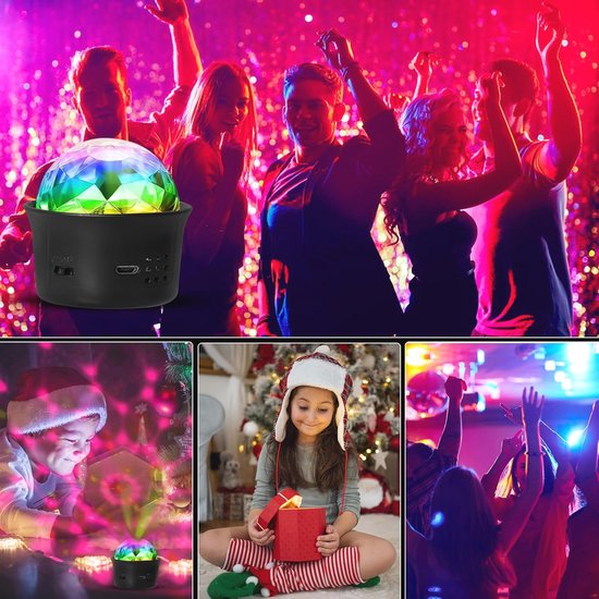 Draagbare Mini Discobal Lichten - 2 Stuks Voor Feesten en Interieur ...