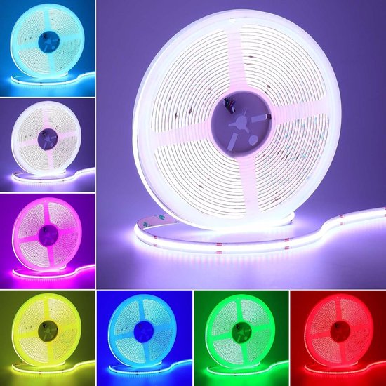 Led strips 10M COB RGB LED Strip 576LED-M 24V 14W-M Uniforme Emissie ...