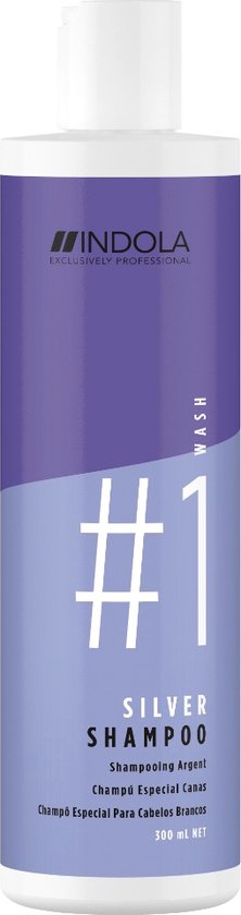 Indola Silver Shampoo | 300 ml | Voor geblondeerd en gekleurd haar | bol