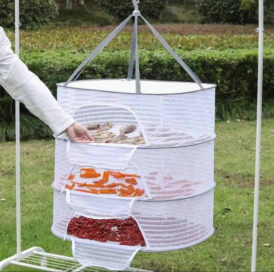 Handige droogrek 3 lagen droogzakken met rits voor het drogen van ...