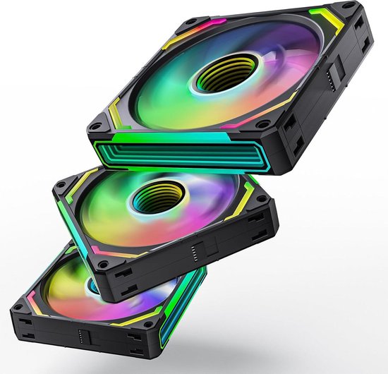 120mm ARGB PC Ventilator - Daisy Chain PWM - Infinity Mirror - 5V3PIN ...