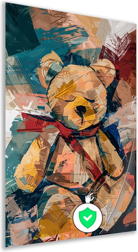 hondje met vest posters - Beer muurdecoratie - Poster Dier ...