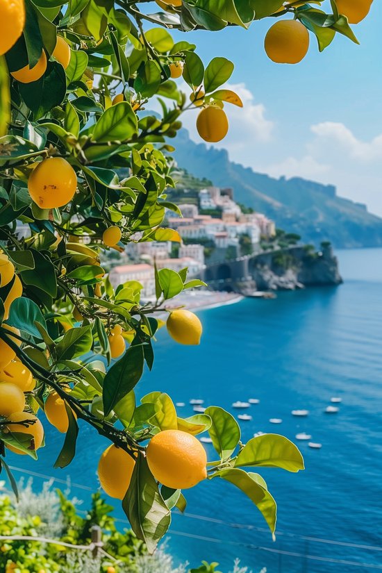 Citroenen Poster | Amalfi Poster | Citrus Poster | Fruit Poster | Kleurrijk Poster |... | bol