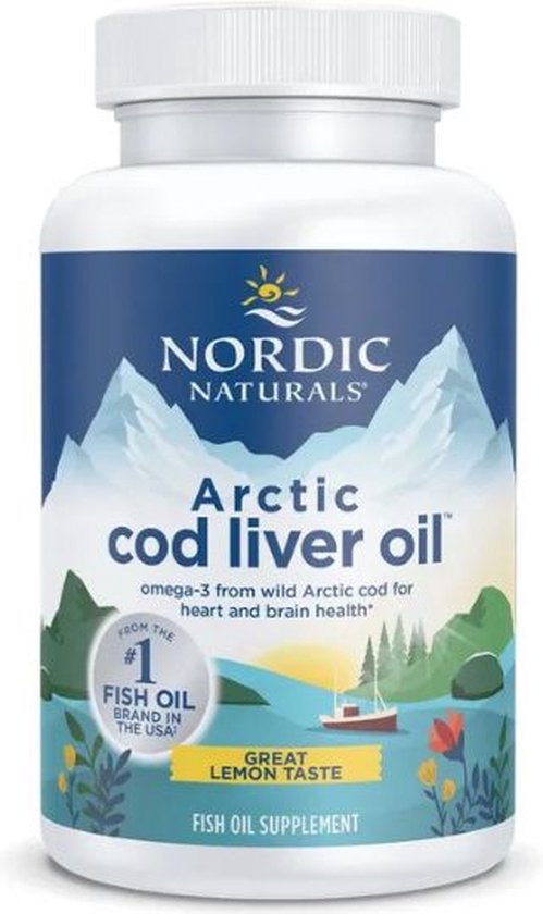 Nordic Naturals - Arctic Cod Liver Oil - 750mg - Lemon - 180 softgels | bol