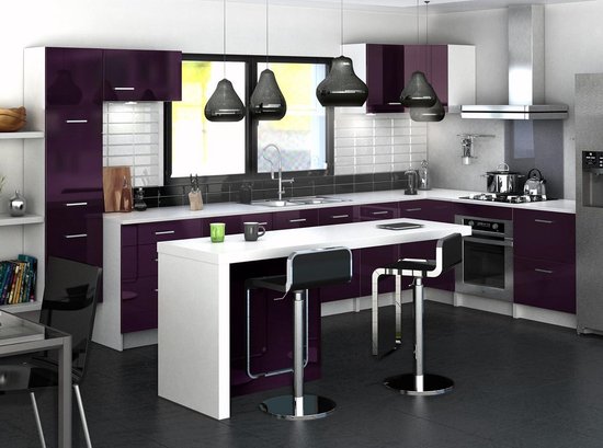 BAS Kitchen Cabinet Built-in Oven Aubergine 60 x 60 x 85 cm - Berlioz Creations... | bol