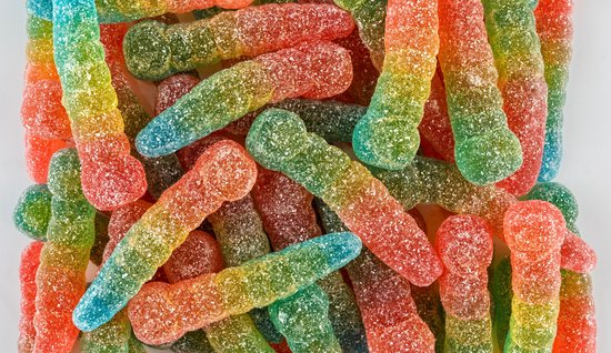 Haribo Rainbow worms - zuur snoep in fruitsmaken - 1kg zak | bol