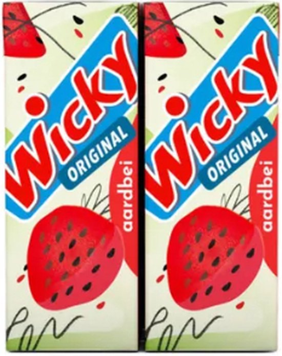 Wicky drink aardbei pakje 20 cl (3Ã—10-pack) | bol