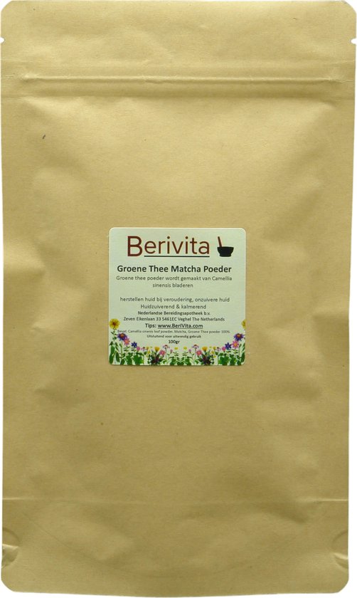 Groene Thee Poeder 100gr - Puur Matcha Poeder, Green Tea Powder ...