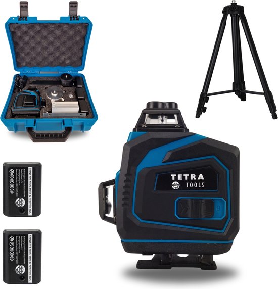 TETRA Tools Kruislijnlaser 4D - 4 tot 16 Lijnen - Zelf Nivellerend ...