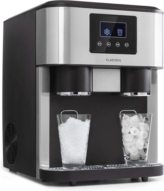 3-in-1 IJsblokjesmachine voor Ijsklontjes, Crushed Ice en Ijswater ...