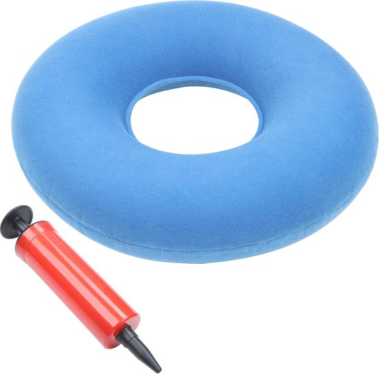 Opblaasbare Donut Ring Kussen voor Stuitpijn en Aambeien – 38 cm ...