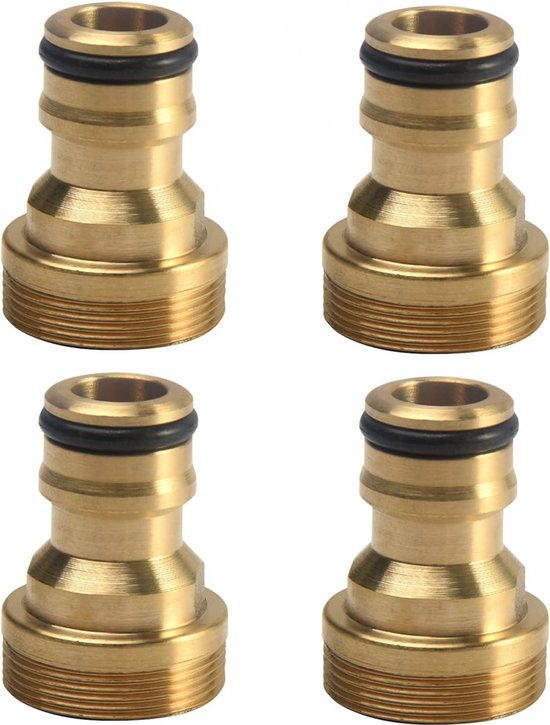Kraan Adapter - Universeel - Tap Adapter - Tuinslangkoppeling - 4 stuks - Met M22... | bol