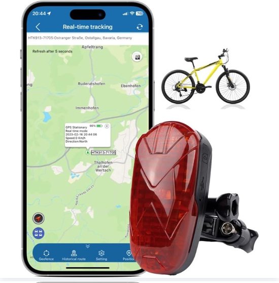 Tracker Voor Fiets - Verborgen Tracker - GPS Tracker - Ook Geschikt ...