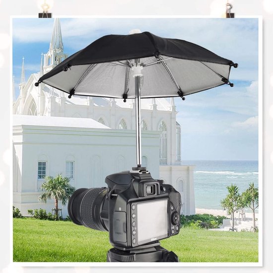 Paraplu zonwering regenhoes - universele camera regenhoes gemonteerd op ...