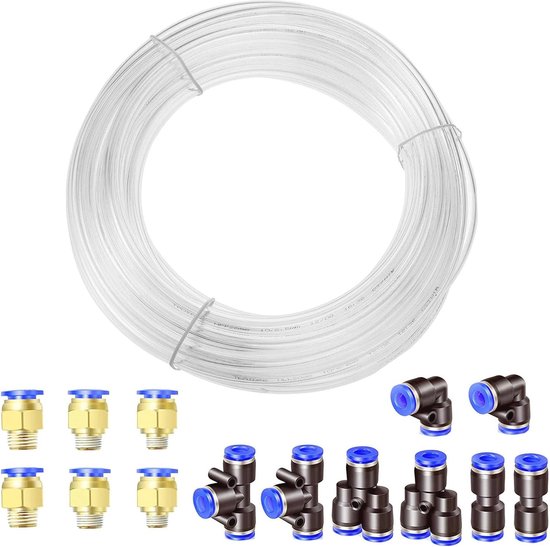 Flexibele Pneumatische PU-slang 10 Meter - Transparante Persluchtslang ...