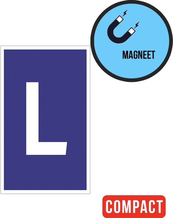 Pictogram/ magneet (klein) | "L" Leerling | 7 x 11 cm | L-teken | Plaat ...