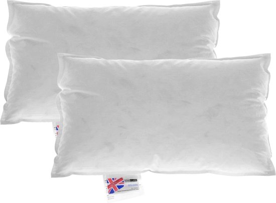Homescapes set van 2 vulkussens 30 x 50 cm - kussenvulling met ...