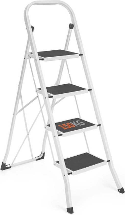 Huishoudtrap 5 Treden - Inklapbaar - Trap - 5 Treden Trap - Trap Ladder ...