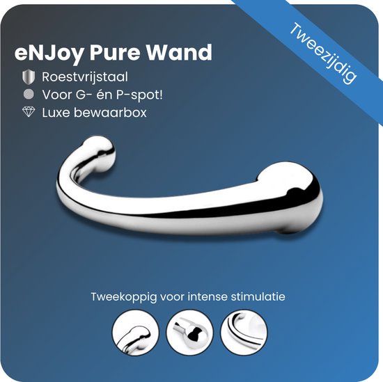 eNJoy Pure wand - Nr 1 Metalen dildo - Ultiem genot - G spot activator ...