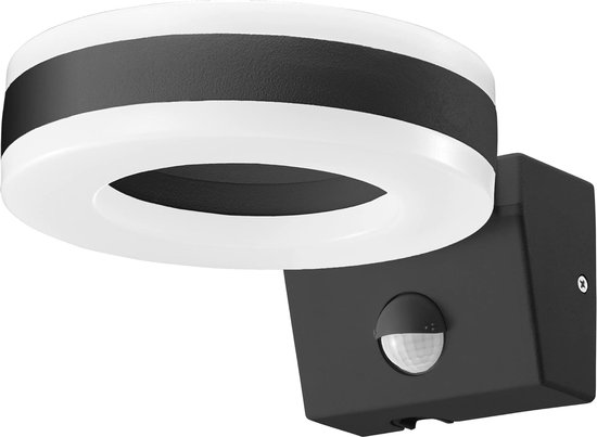 LED Buitenlamp met Bewegingssensor en Dimbare LUX Instelling voor Tuin ...
