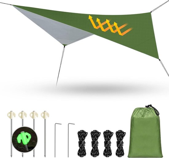 Tentzeil Waterdicht Camping Tentzeil Met Ogen 34 M x 26 M Dekzeil ...