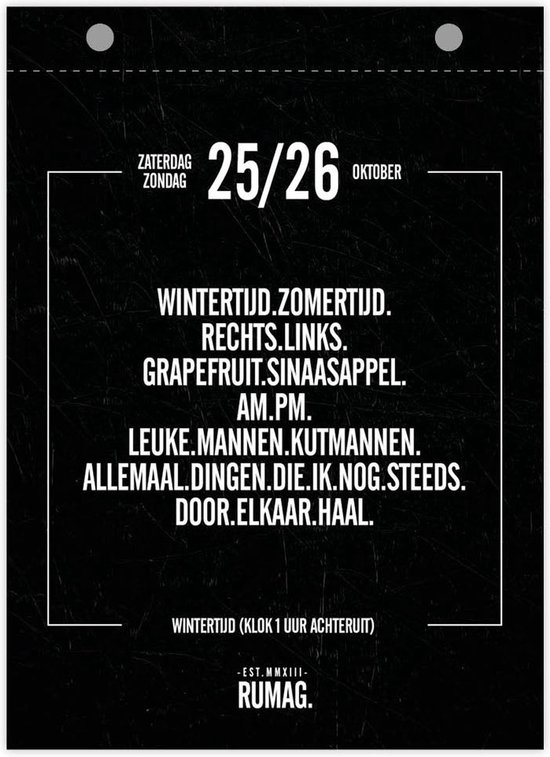 Rumag Scheurkalender 2025 | bol