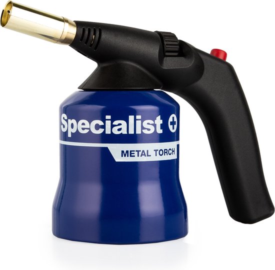Gasbrander met 1 gaspatroon Specialist+ Met Piezo Ontsteking, Metalen ...