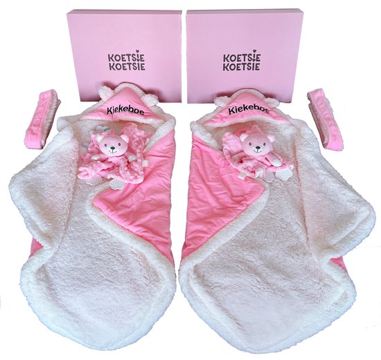 Kraamcadeau tweeling meisje - cadeau geboorte tweeling, diverse kleuren ...