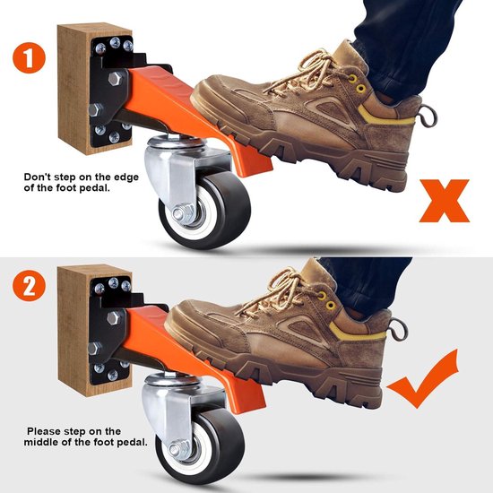 Zware lasten transportwielen - looprol voor werkbank 300 kg - 635 mm - 4 stuks -... | bol