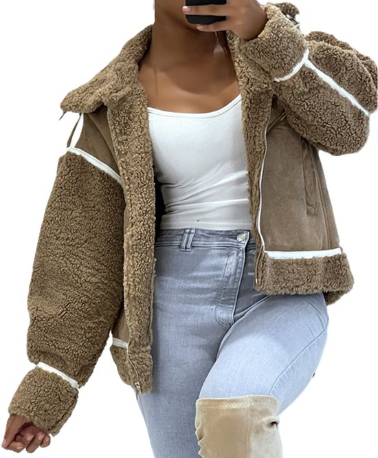 Dilena fashion teddy piloten jack beige | bol