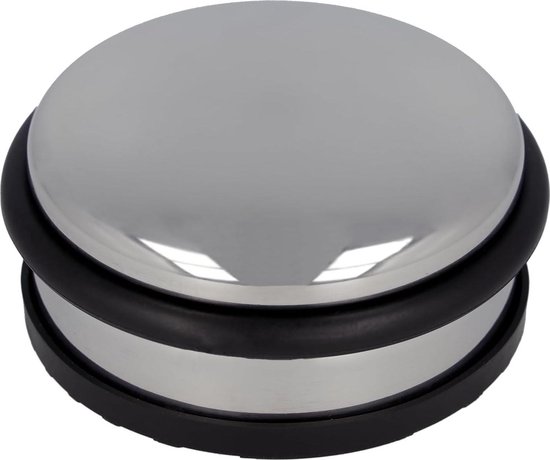 Deurstop Rond Roestvrij Staal 10 x 4 cm 1200 g Zilver - Voordeur of ...
