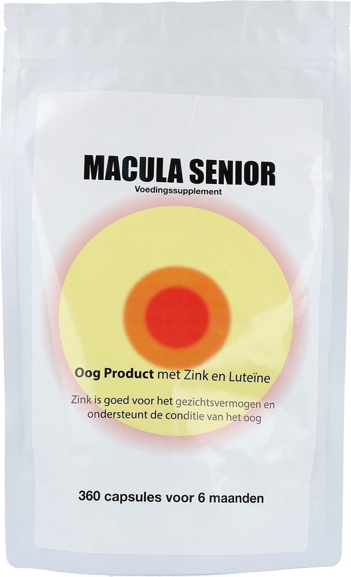 Sanmed Macula Senior Capsules - Goed voor het gezichtsvermogen - 360 ...