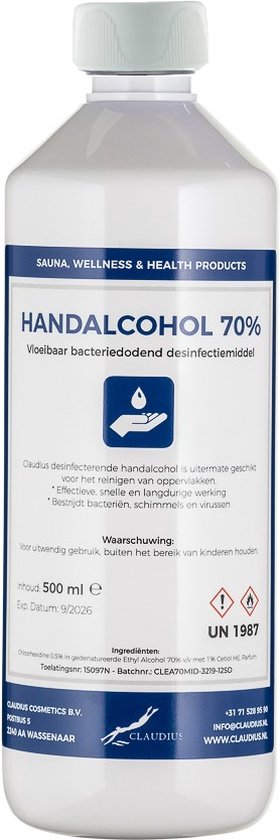 Handalcohol spray 70% - 500 ml met dop | bol