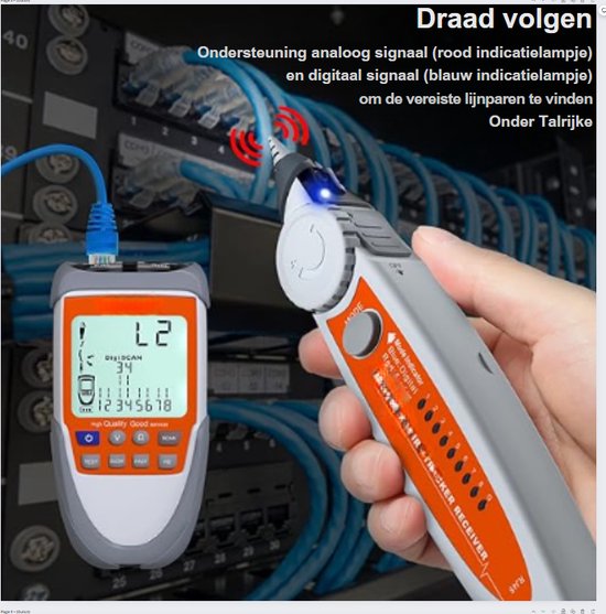 Kabeltester - Kabelzoeker - Met toongenerator - Circuittester | bol