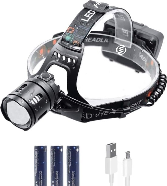 Equivera Hoofdlamp LED Oplaadbaar - Hoofdlampje - Hoofdzaklamp - Koplamp - Outdoor &... | bol
