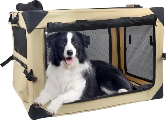 Hondenbench opvouwbare zachte stof draagbaar middelgrote grote ...