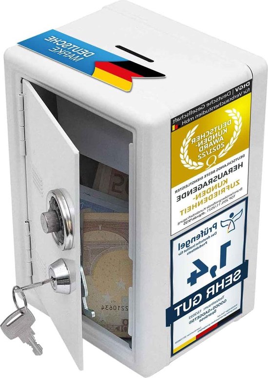 Mini kluis spaarpot met cijferslot - origineel en van metaal - koop nu ...