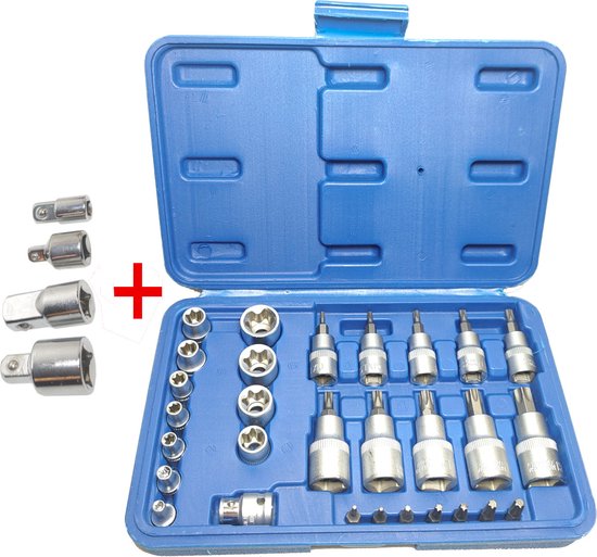 33 Delige Torx Bit en Ster doppenset Chroom Vanadium dopsleutel bitjes ...