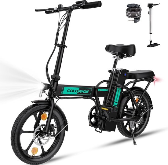 Colorway Elektrische Fiets BK5 - 16 Inch City Commuter EBike met ...